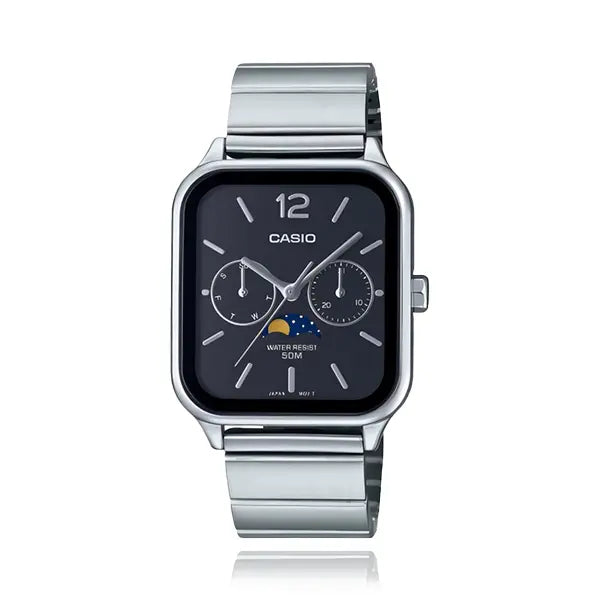 Relógio CASIO Moon Day 36mm Unissex - Aço Inoxidável | A Prova D'agua